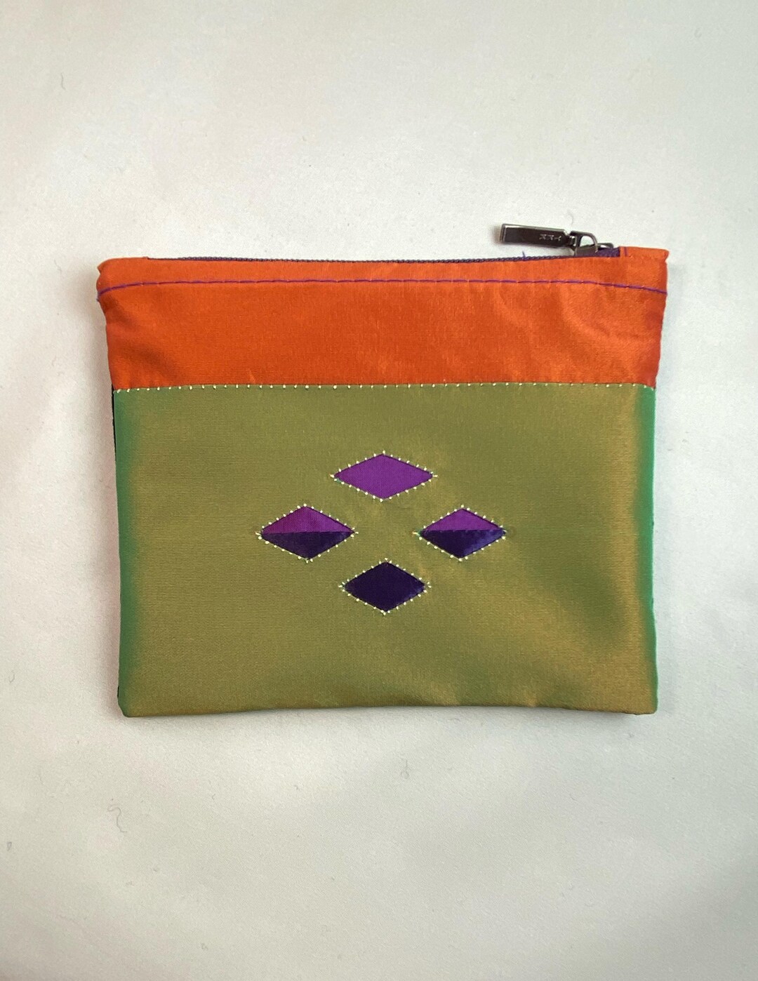 Native American Osage Hand-sewn Ribbonwork Zippered Pouch - Etsy