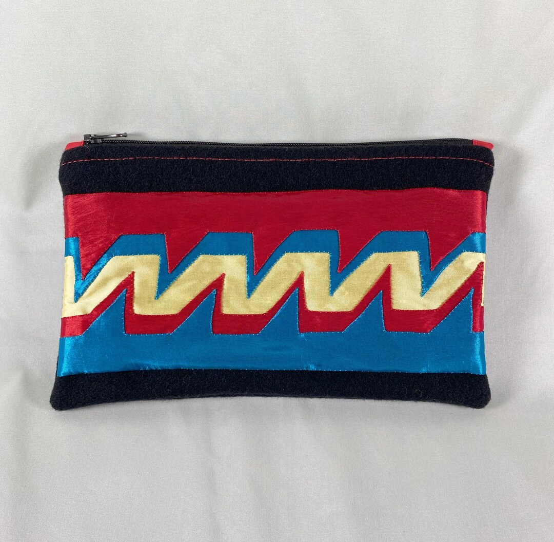 Native American Osage Hand-sewn Ribbonwork Zippered Pouch - Etsy