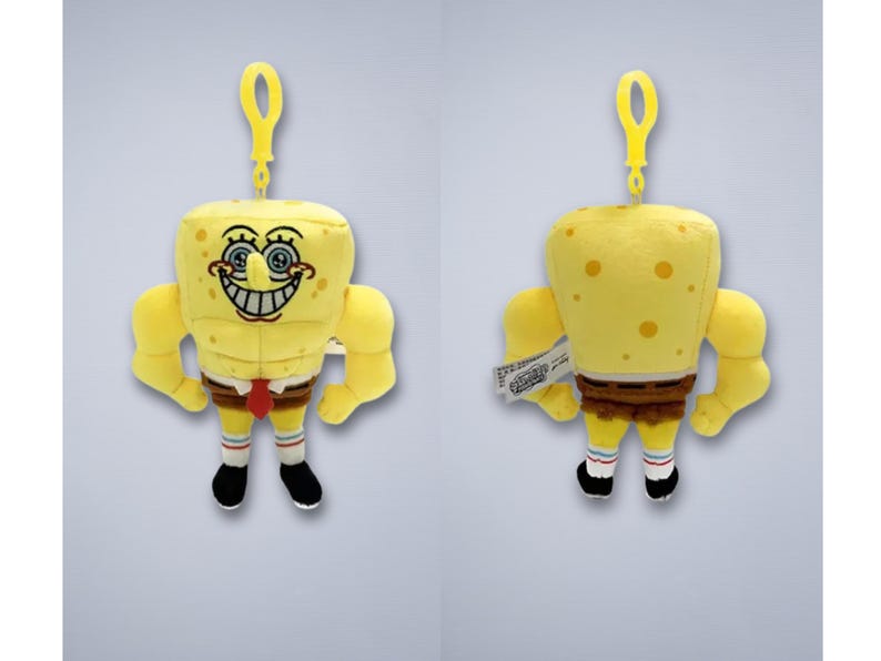 Spongebob Character Plush Keychain, Cute Squarepants Keyring, Gift for ...