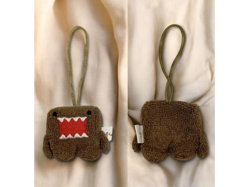 Mini Domo Kun Plush Keychain, Kawaii Domo Keyholder Charm, Gift for ...