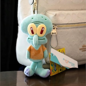 Spongebob Character Plush Keychain, Cute Squarepants Keyring, Gift for ...