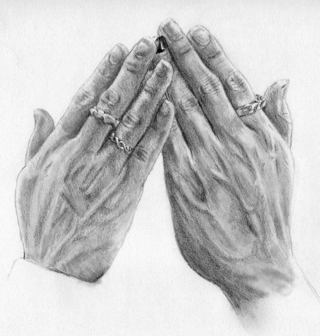 Ateez Hongjoong Hands Print, Realism Art - Etsy