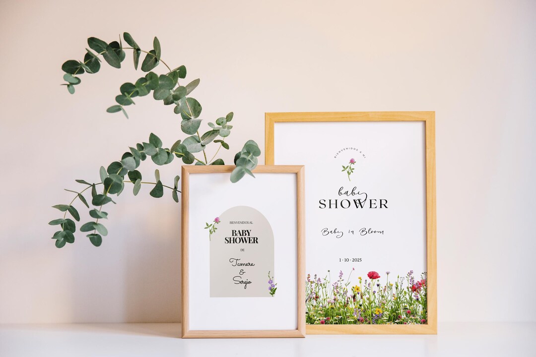 Printable Baby Shower Kit | Baby Shower Games | Poster, Stickers, and ...
