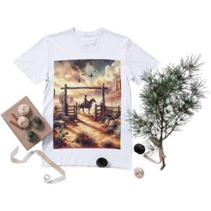 Cowboy and Horse at the Ranch Digital Download - Etsy