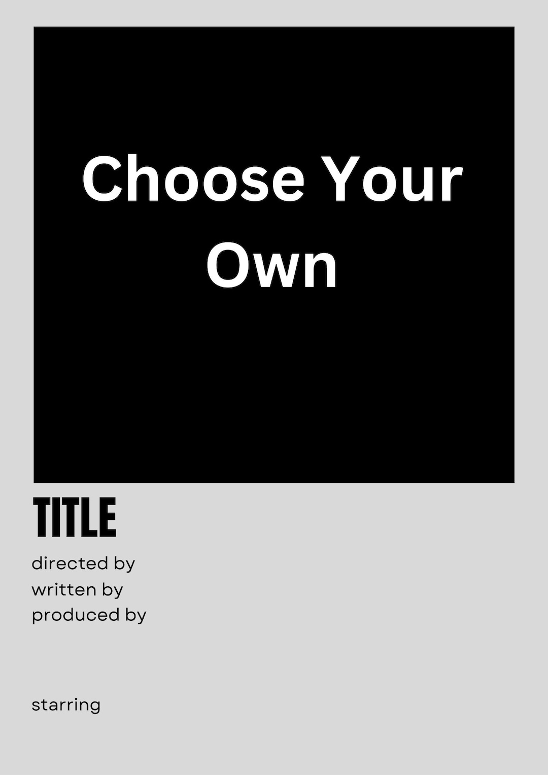 Custom Film and TV Show Posters. Made to What You Want - Etsy