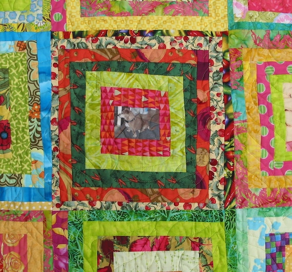 Pet Memorial Quilt Photo Quilt Custom Quilt Dog Memorial Cats | Etsy