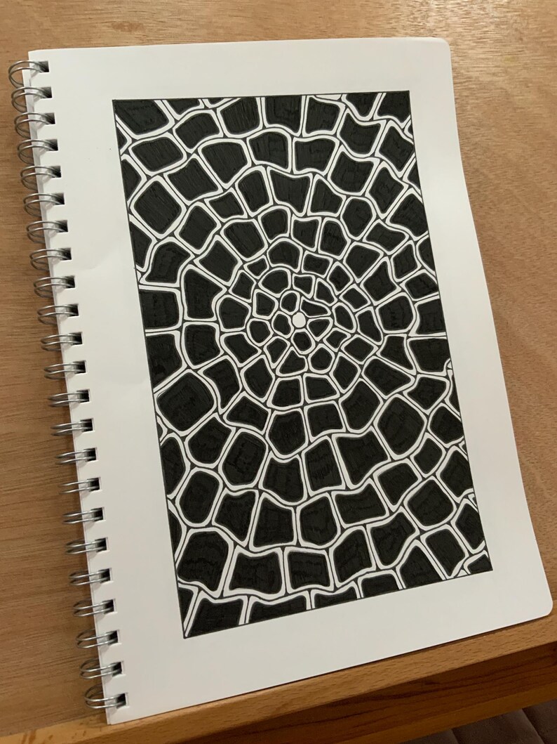 Black Pebble Colouring Page - Etsy