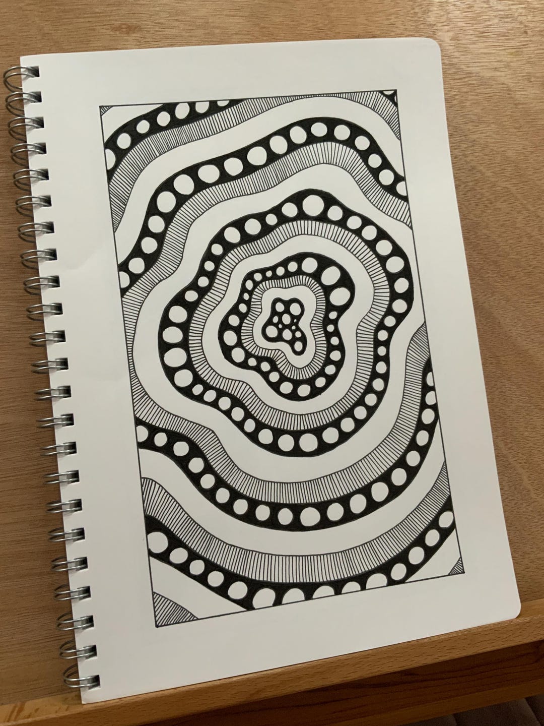 Abstract Circles Colouring Page - Etsy