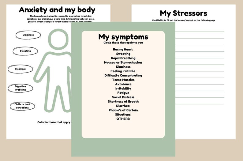 My Anxiety Workbook - Managing Anxiety & Worries - Coping Skills ...