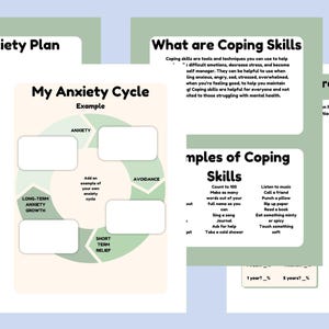 My Anxiety Workbook - Managing Anxiety & Worries - Coping Skills ...