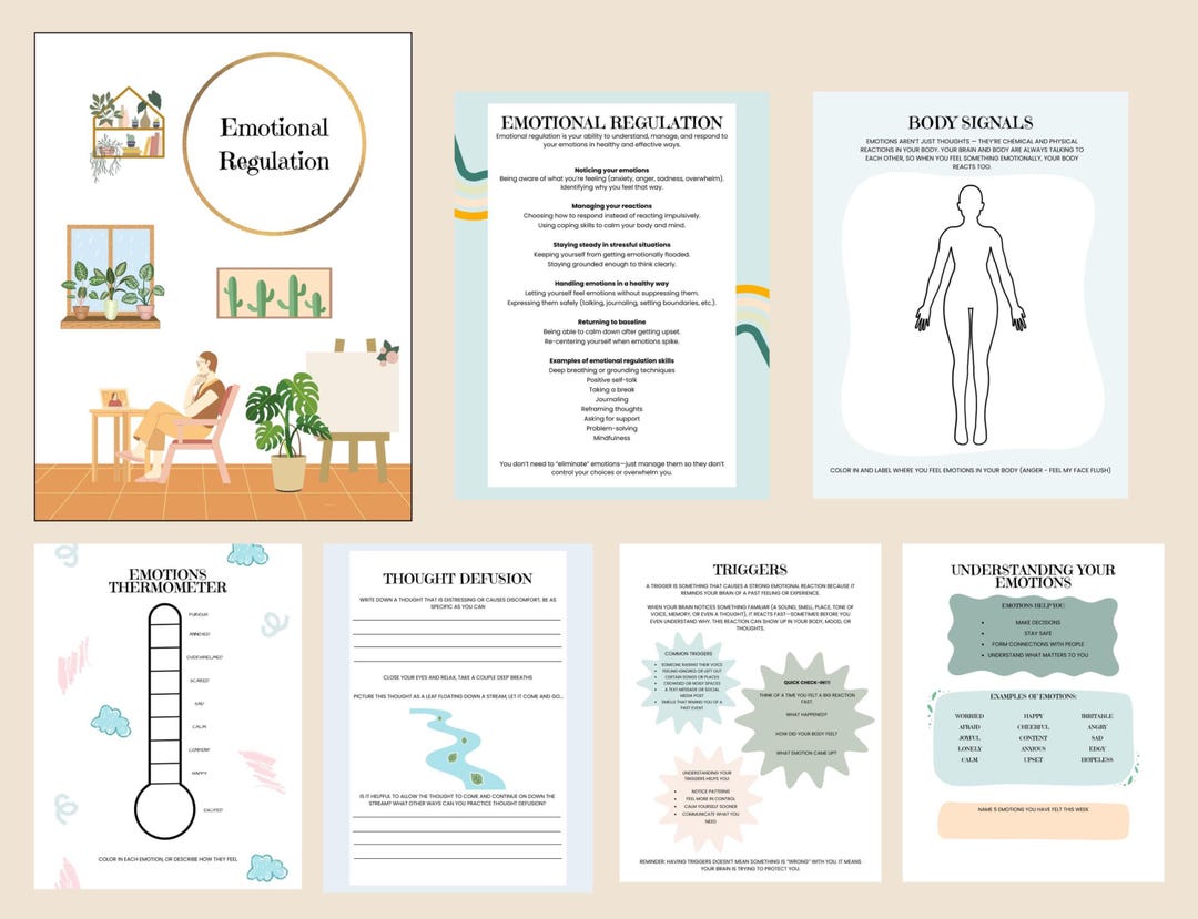 Emotional Regulation - Distress Tolerance - Coping Skills Workbook ...
