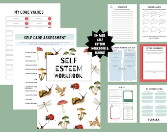 Self-esteem Workbook – CBT Concepts, Positive Affirmations (15+ Pages ...