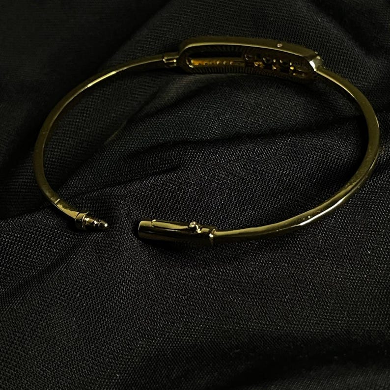 Messika 18k Gold Crystal Charming Bangle Bracelet - Etsy