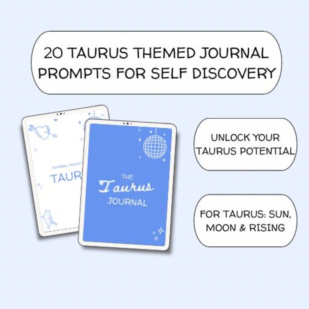 20 Taurus Journal Prompts for Self-discovery and Goal Setting Astrology ...