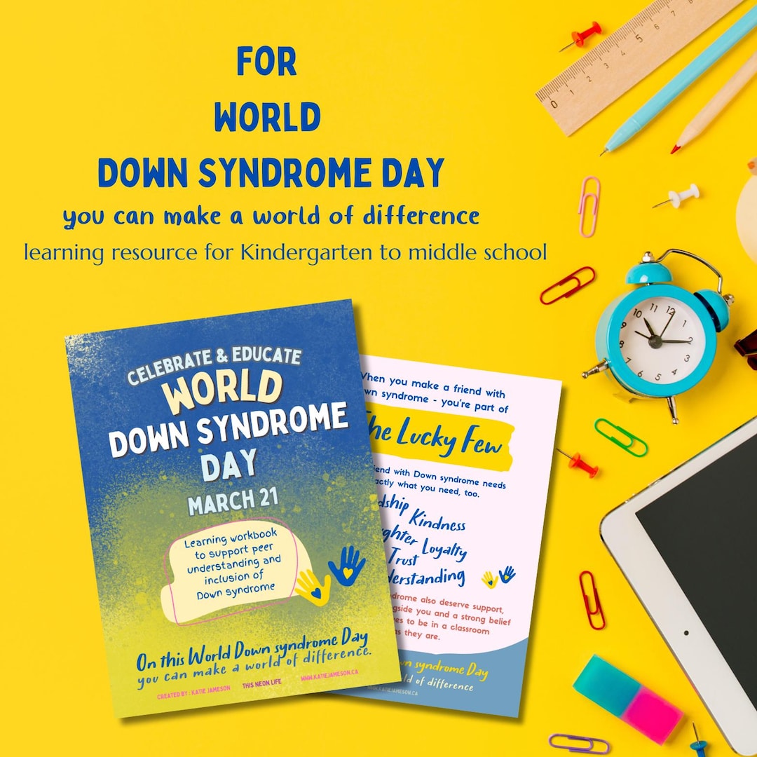 World Down Syndrome Day Education Workbook: Classroom Activities ...