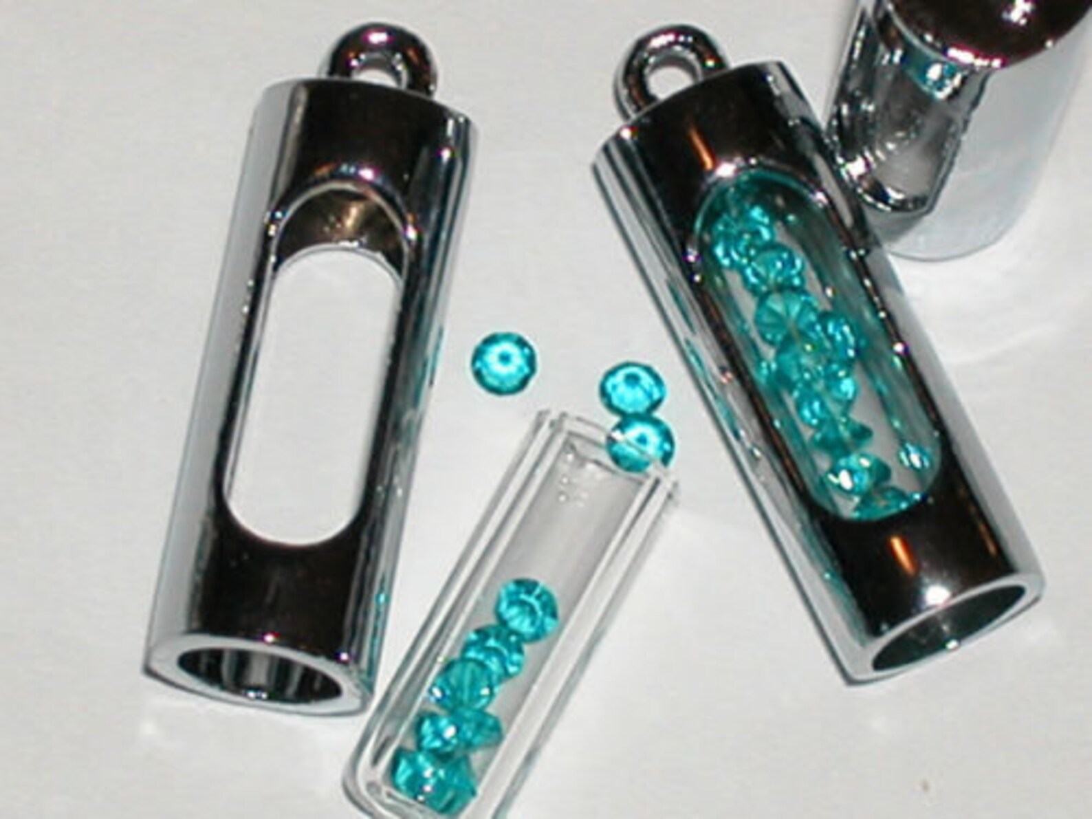 1pc Fillable Glass Necklace Cage Memorial Tube Bottle Vial - Etsy