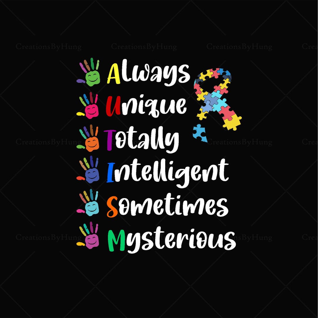 Always Unique Sometimes Mysterious Png, Autism Png, Autism Awareness ...