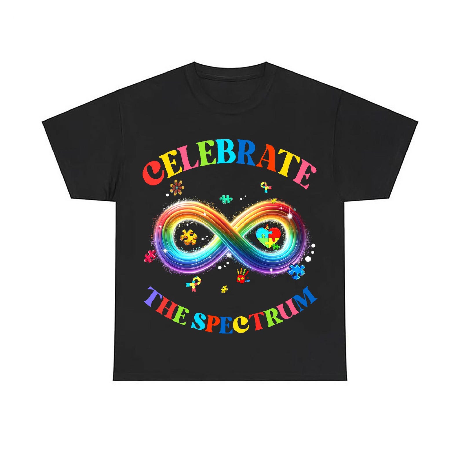 Autism Acceptance Rainbow Infinity Symbol Png, Neurodivers Png, Cut ...