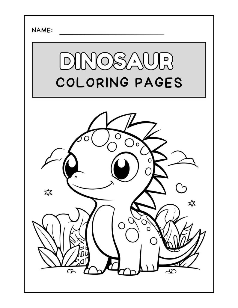 Cute Dinosaur Coloring Pages, 7 Cute Baby Dinosaur Coloring Pages ...