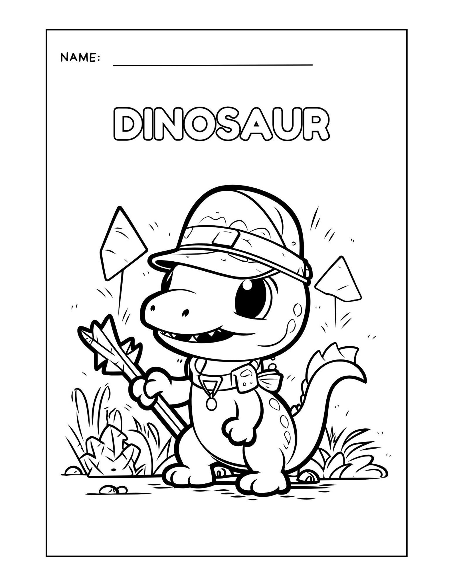Cute Dinosaur Coloring Pages, 7 Cute Baby Dinosaur Coloring Pages ...