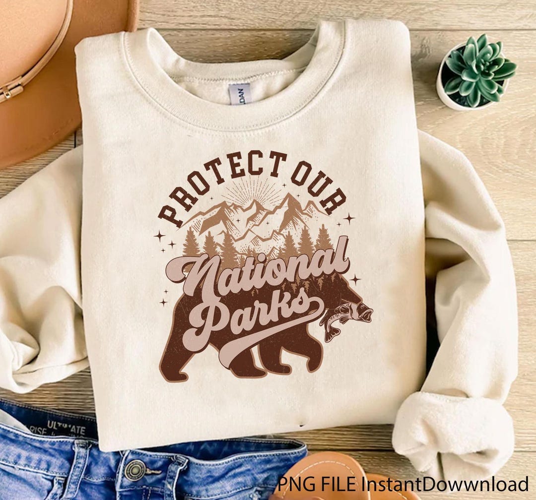 Protect Our Parks Png, Wildlife Png, Vintage Protect Our National Parks ...