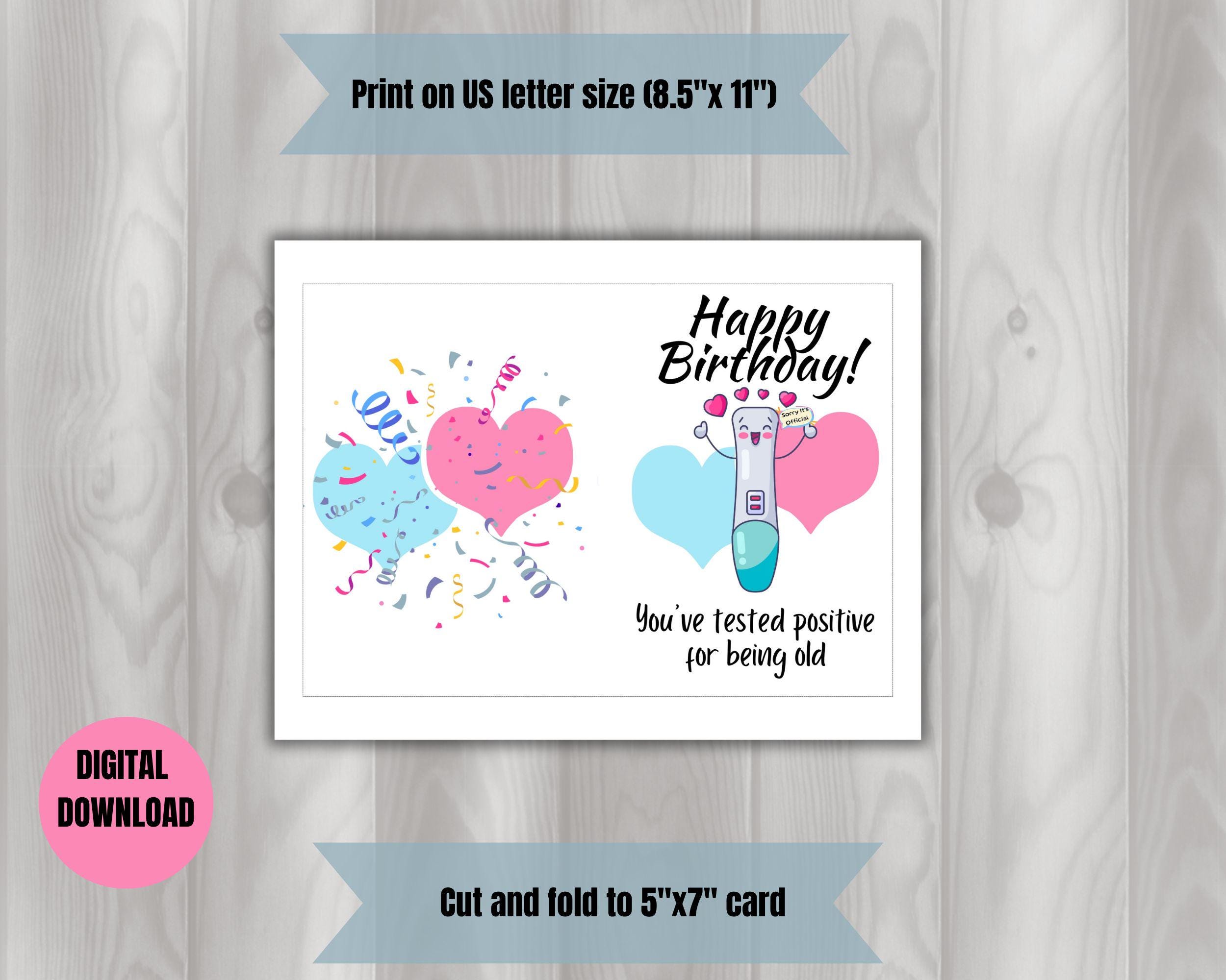 Personalized Printable Birthday Card | Instant Digital Download for ...