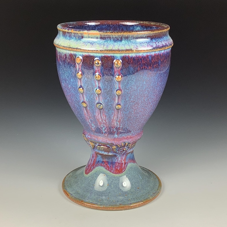 Handmade Ceramic Stoneware Pottery Artistic Unique Goblet or Chalice ...