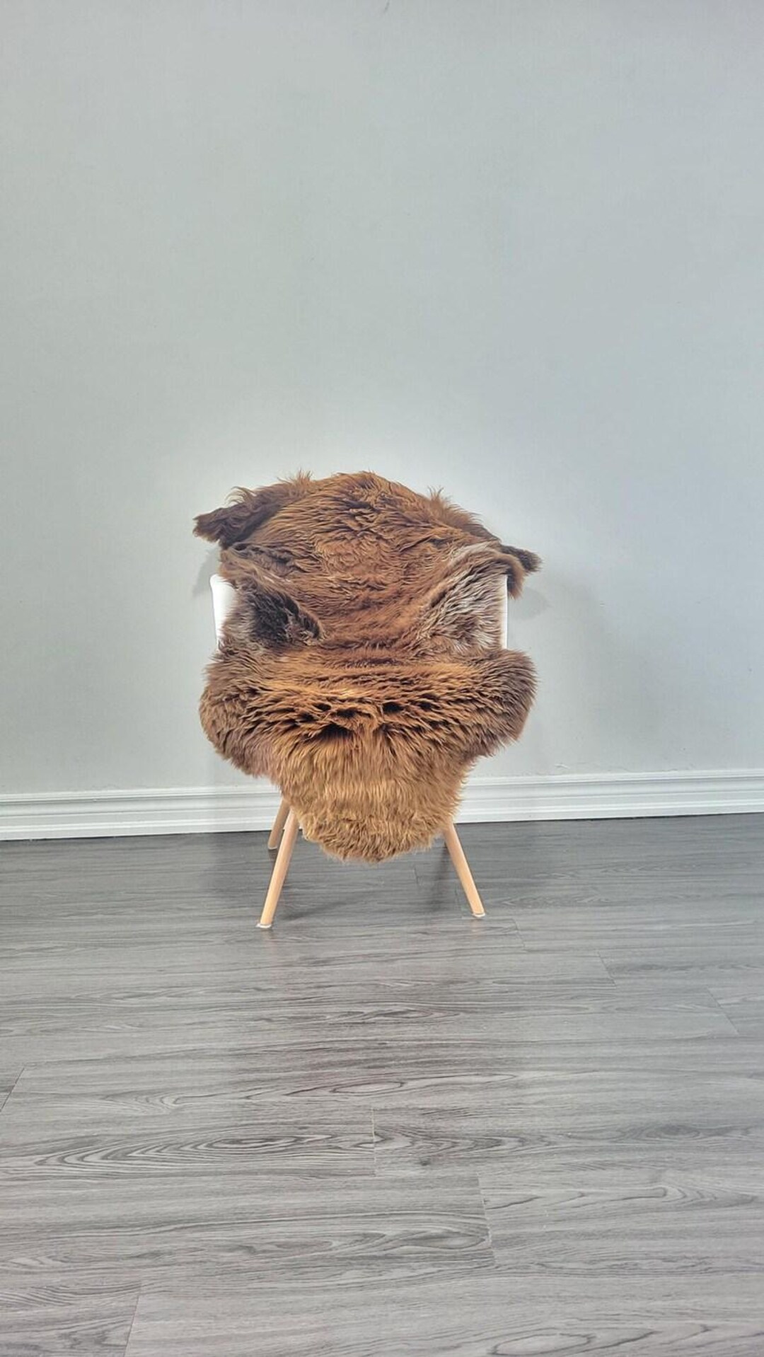 British Genuine Sheepskin Single Rug – Authentic 100% Natural Wool Hide ...