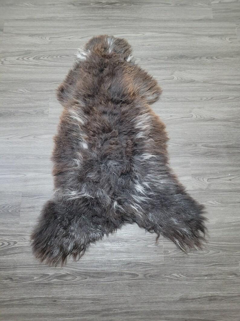 British Genuine Sheepskin Single Rug – Authentic 100% Natural Wool Hide ...