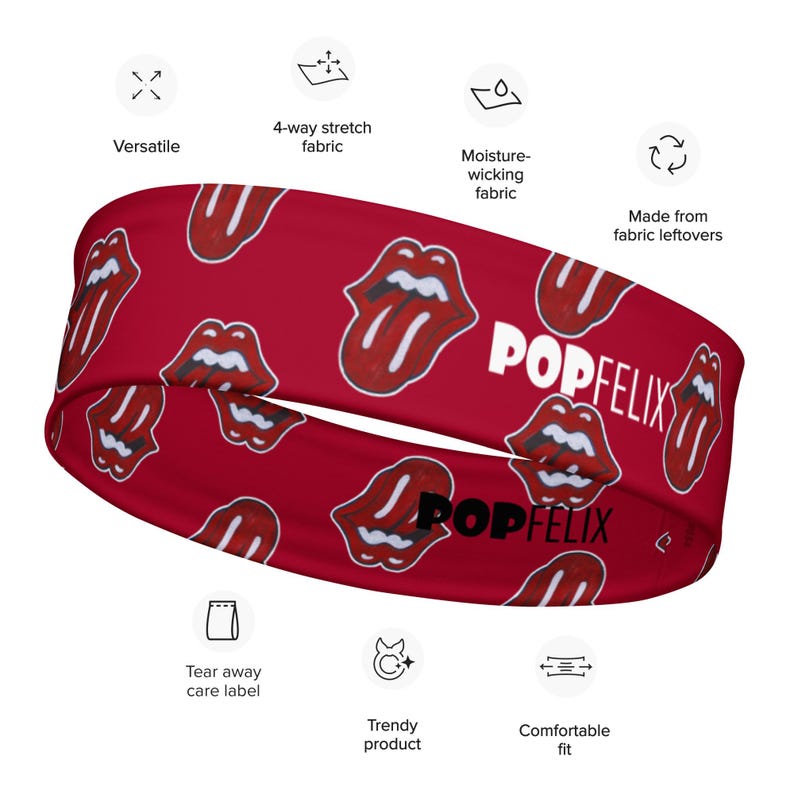 Classic Lips + Tongue Stones Icon Drawing Pattern Unisex Pop Felix ...