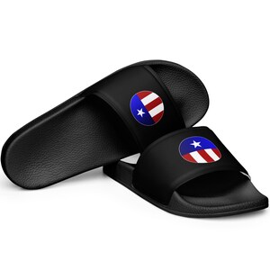 Women's Puerto Rican Flag PR Boricua Pop Felix Sandals Slides - Two ...