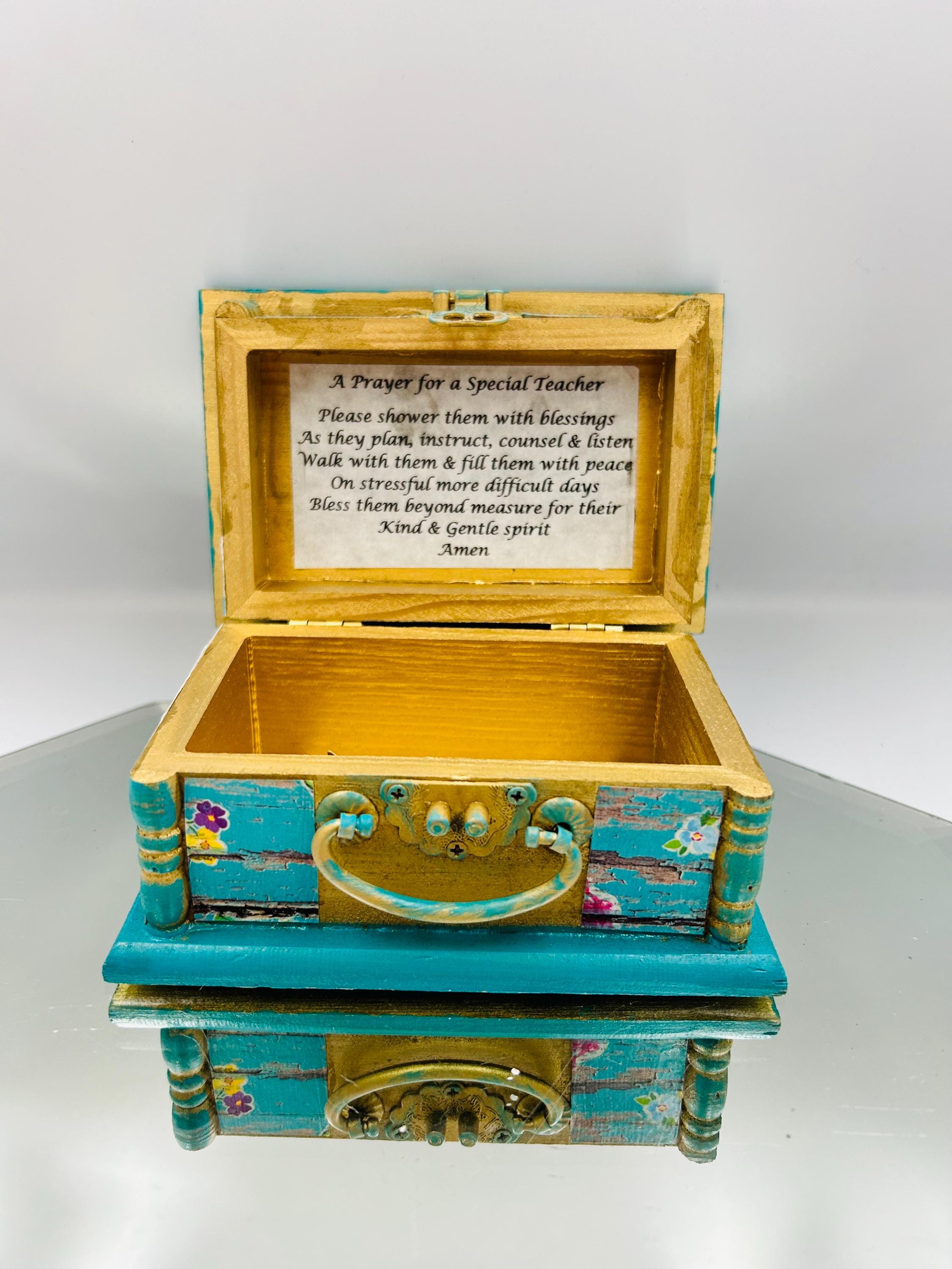 Teacher Prayer Box Keepsake Boxteacher Appreciation Gift - Etsy