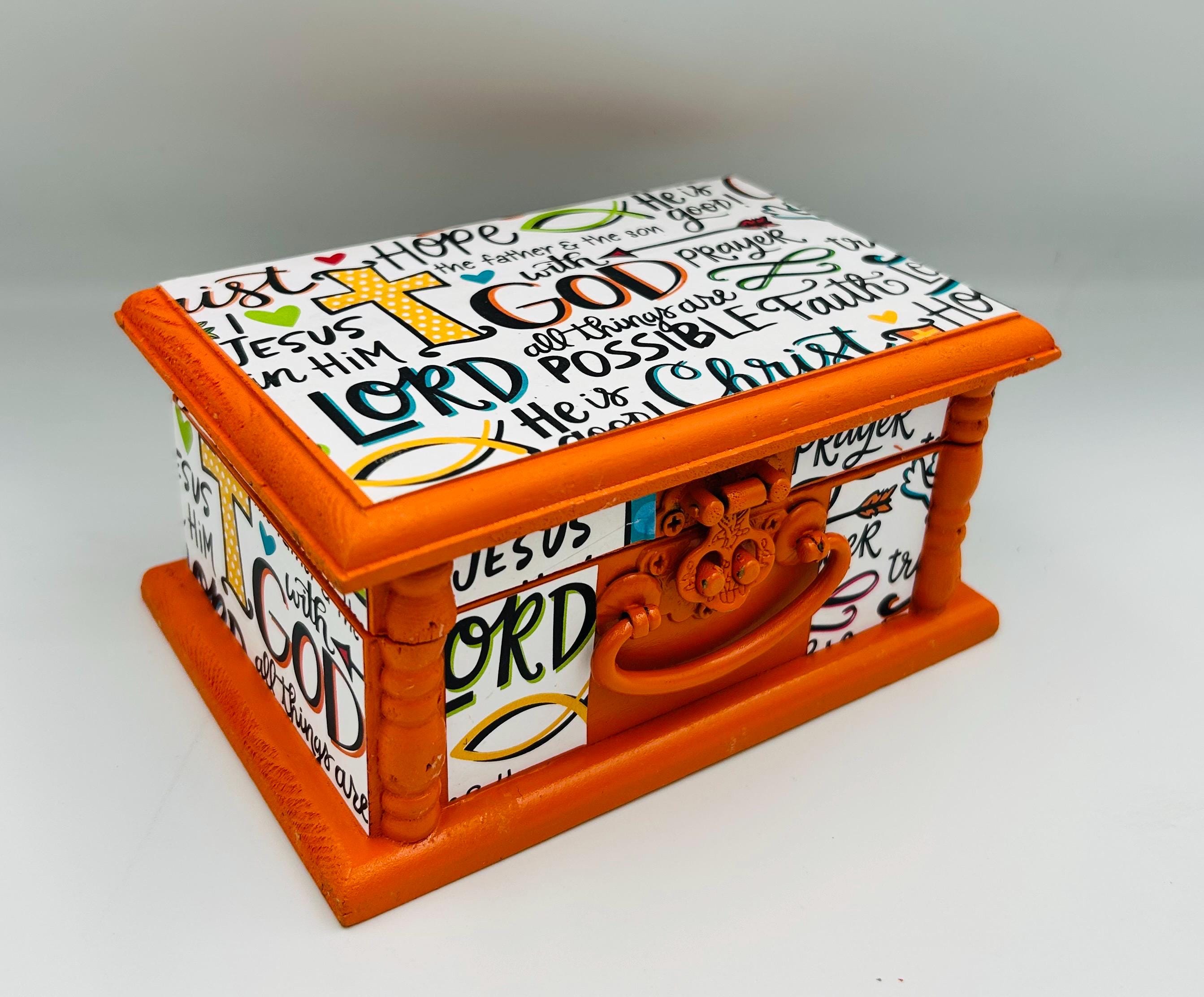 Rainbow Prayer Box You Choose Color Confirmation, 1st Communion Box ...