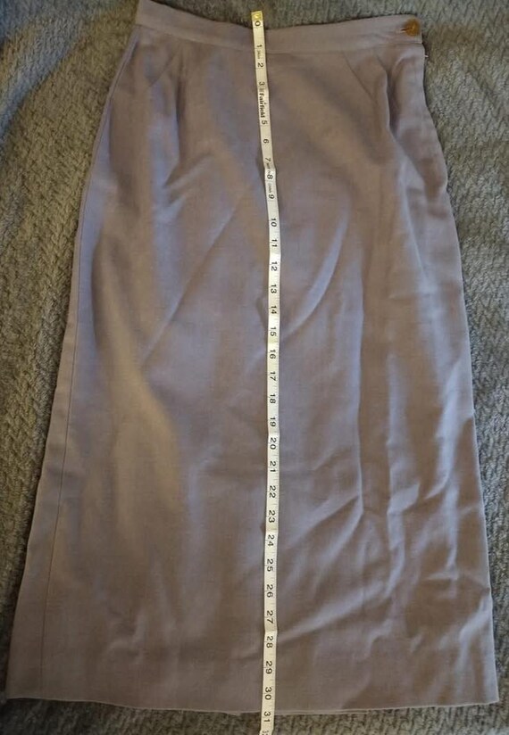 Vintage 1940's Suit Skirt, Wool, Periwinkle / Lavende… - Gem