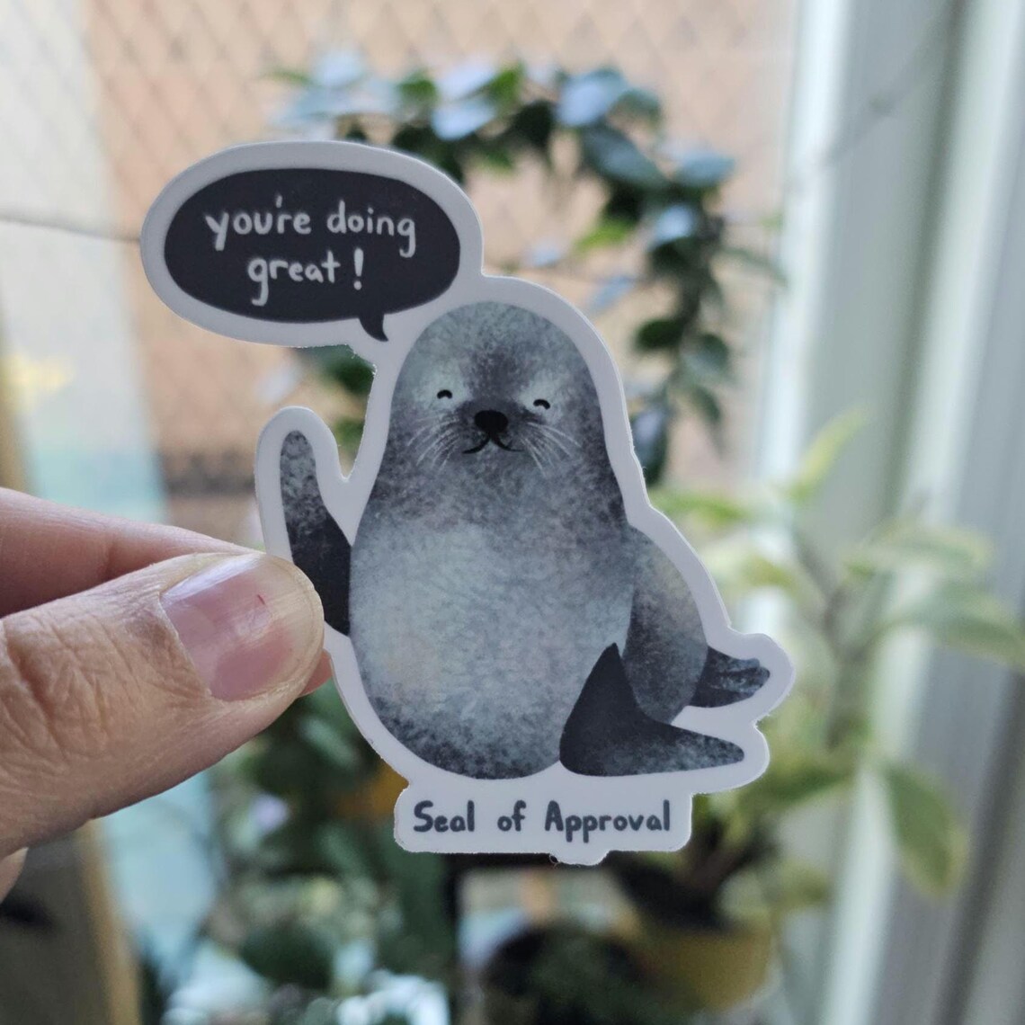 Seal of Approval Vinyl Sticker Cute & Motivational - Etsy