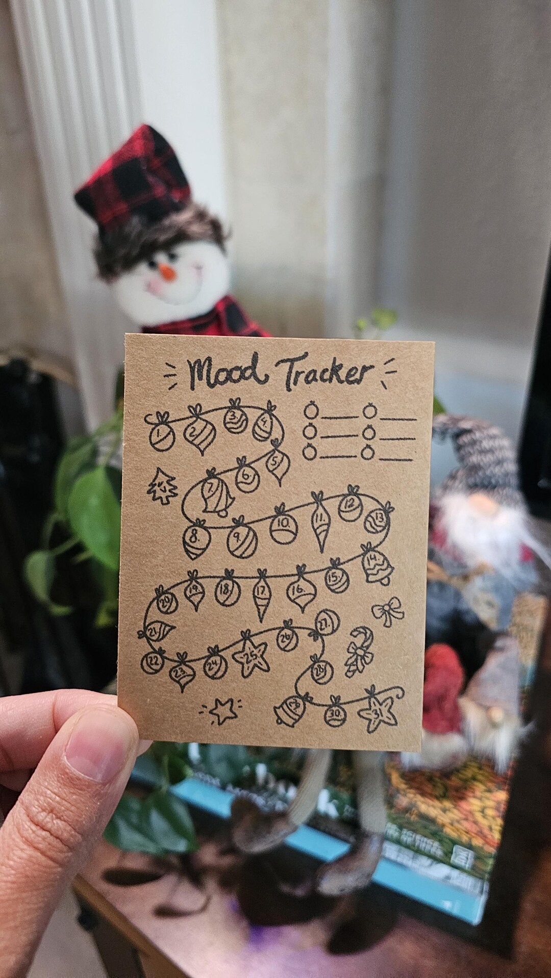 Mood Tracker Card | Mental Health Tracker | Daily Mood Check-in Card ...