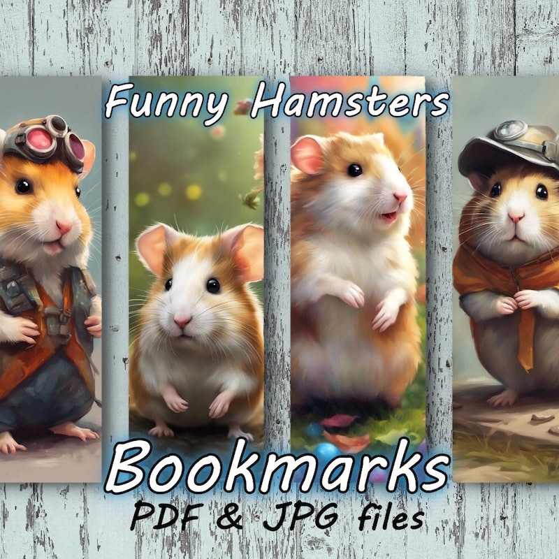 Hamster Bookmarks - Etsy