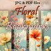 Bookmarks, Floral Bookmarks, Flowers, Printable Digital Download ...