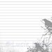 Digital Printable Journal Writing Lined Page Bird 68 Owl Stationary 8 ...