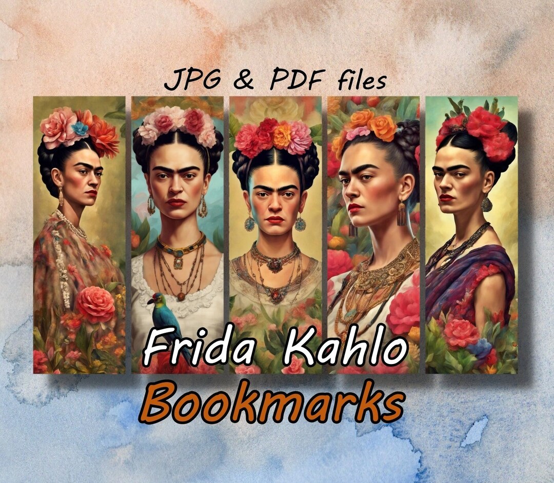 Bookmarks, Frida Kahlo Bookmarks, Printable Digital Download, Frida ...