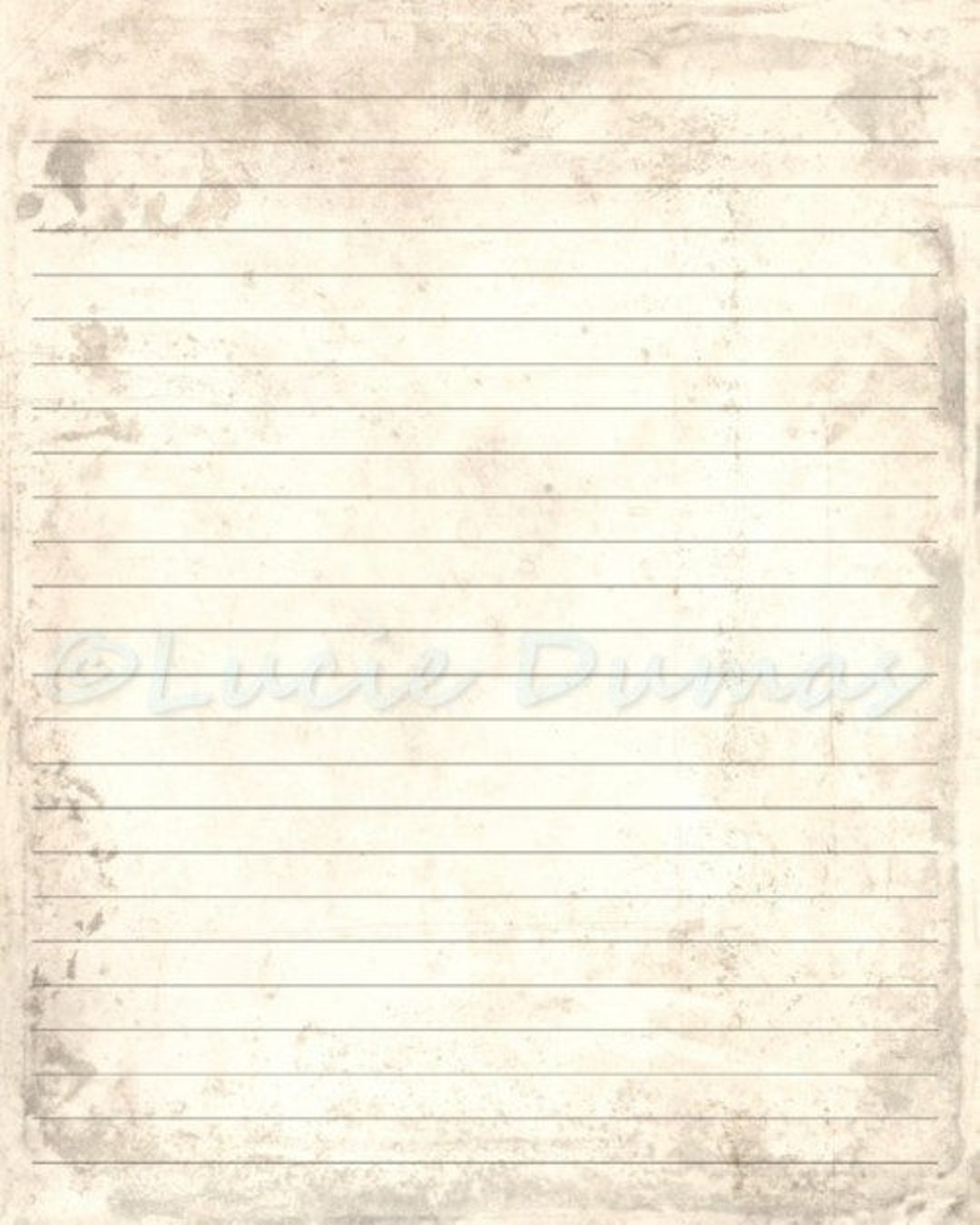 Digital Printable Journal Page Antique Background Stationary 8.5 X 11 ...