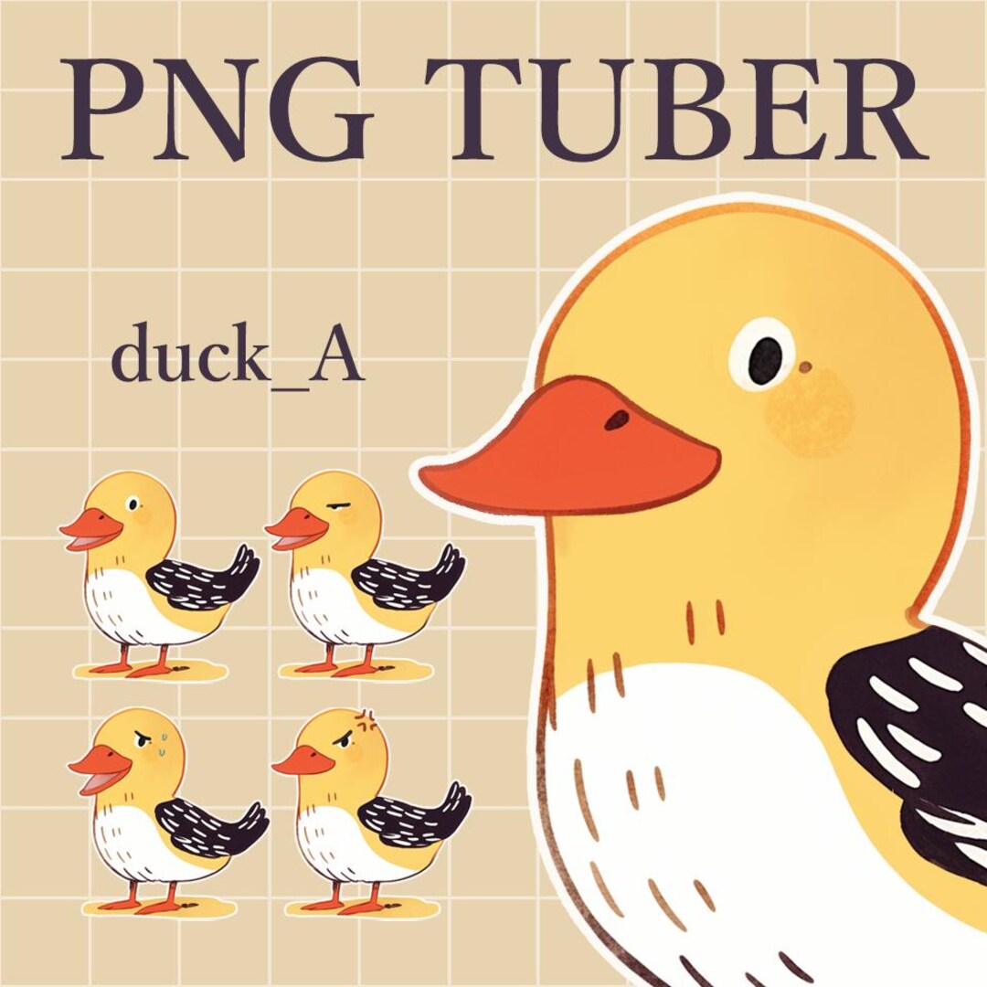 Pngtuber Duck, Pngtuber Goose, Ready to Use Streamer Avatar, for Twitch ...