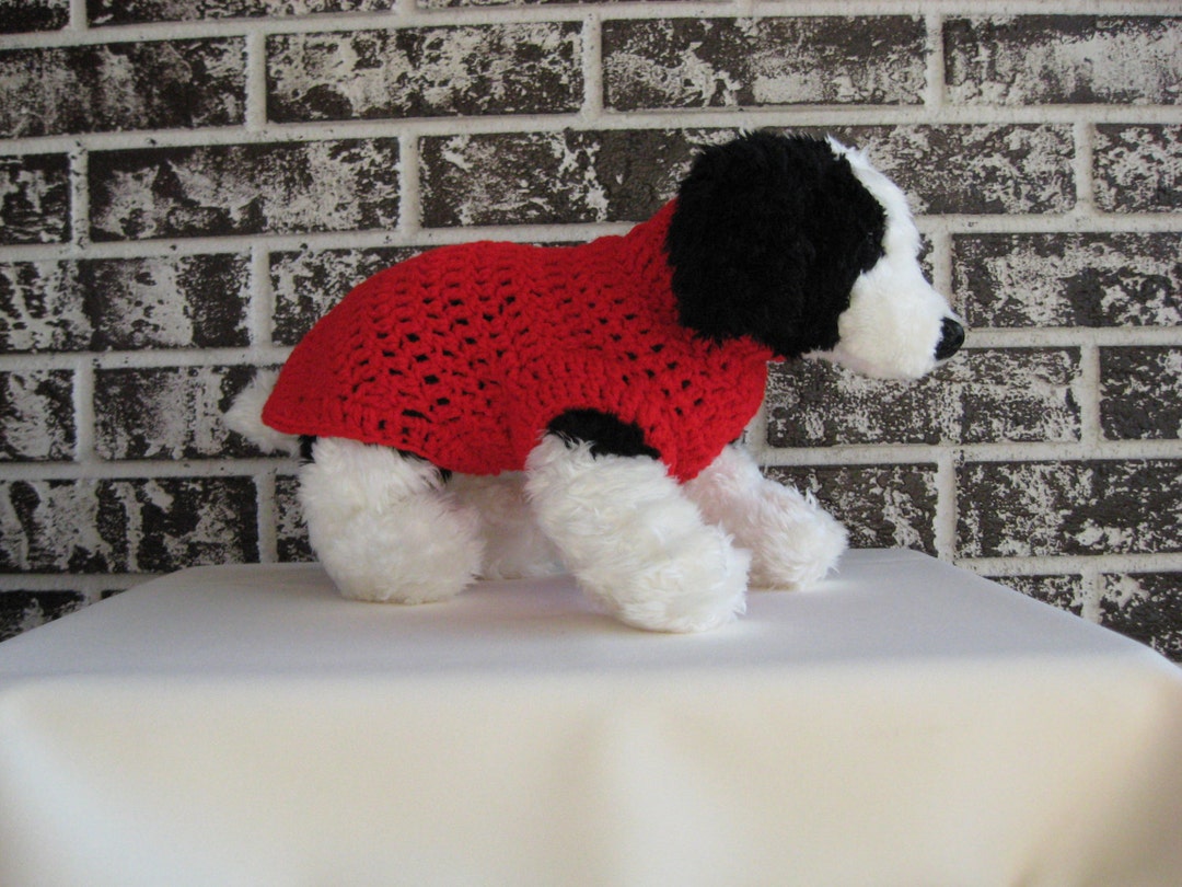 Pet Sweater, Red Dog Sweater, Extra Small Dog Sweater, Small Dog ...