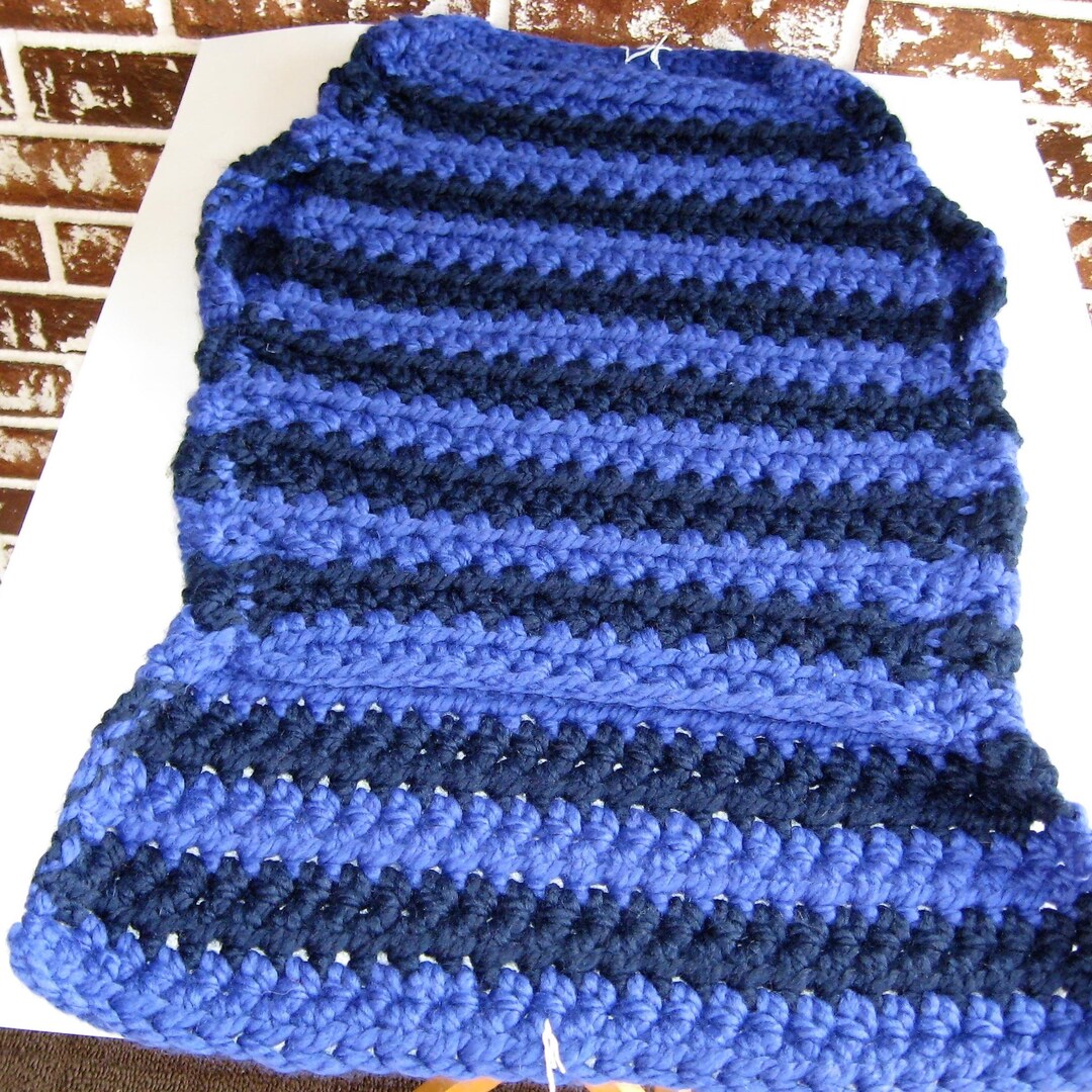 Extra Large Dog Sweater, Striped Dog Sweater, Big Dog Sweater, Blue ...