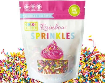 Bulk Natural Rainbow Sprinkles | Rainbow Sprinkle Mix | Natural Rainbow ...