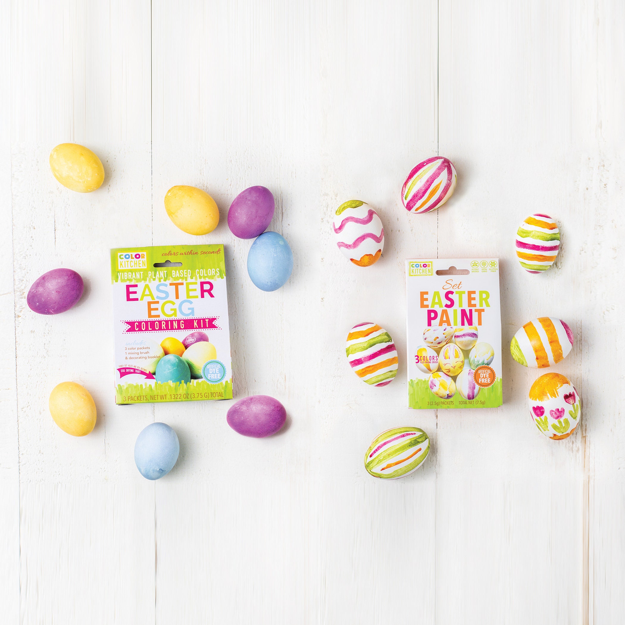 Natural Easter Egg Coloring & Paint Kit Easter Egg Dye Kit Natural Egg ...