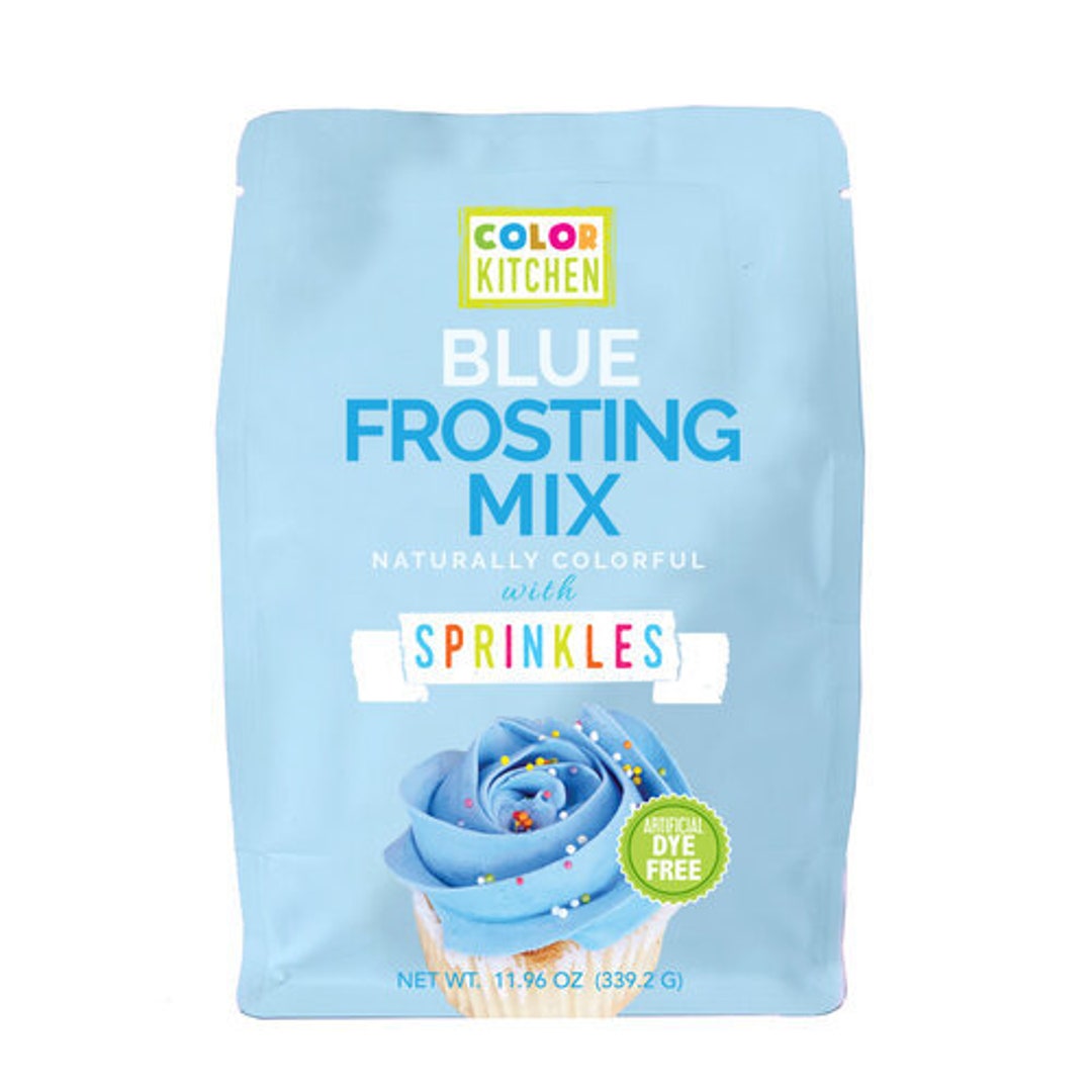 Natural Blue Frosting Color | Natural Frosting Color With Sprinkles ...