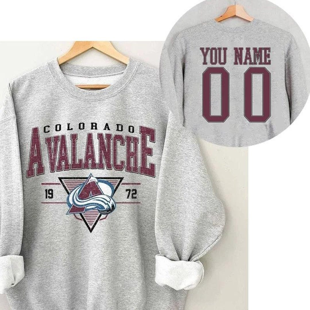 Personalized Name and Number Vintage 90s Colorado Avalanche Shirt ...