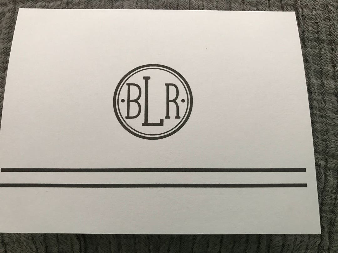 Monogrammed Stationary - Etsy
