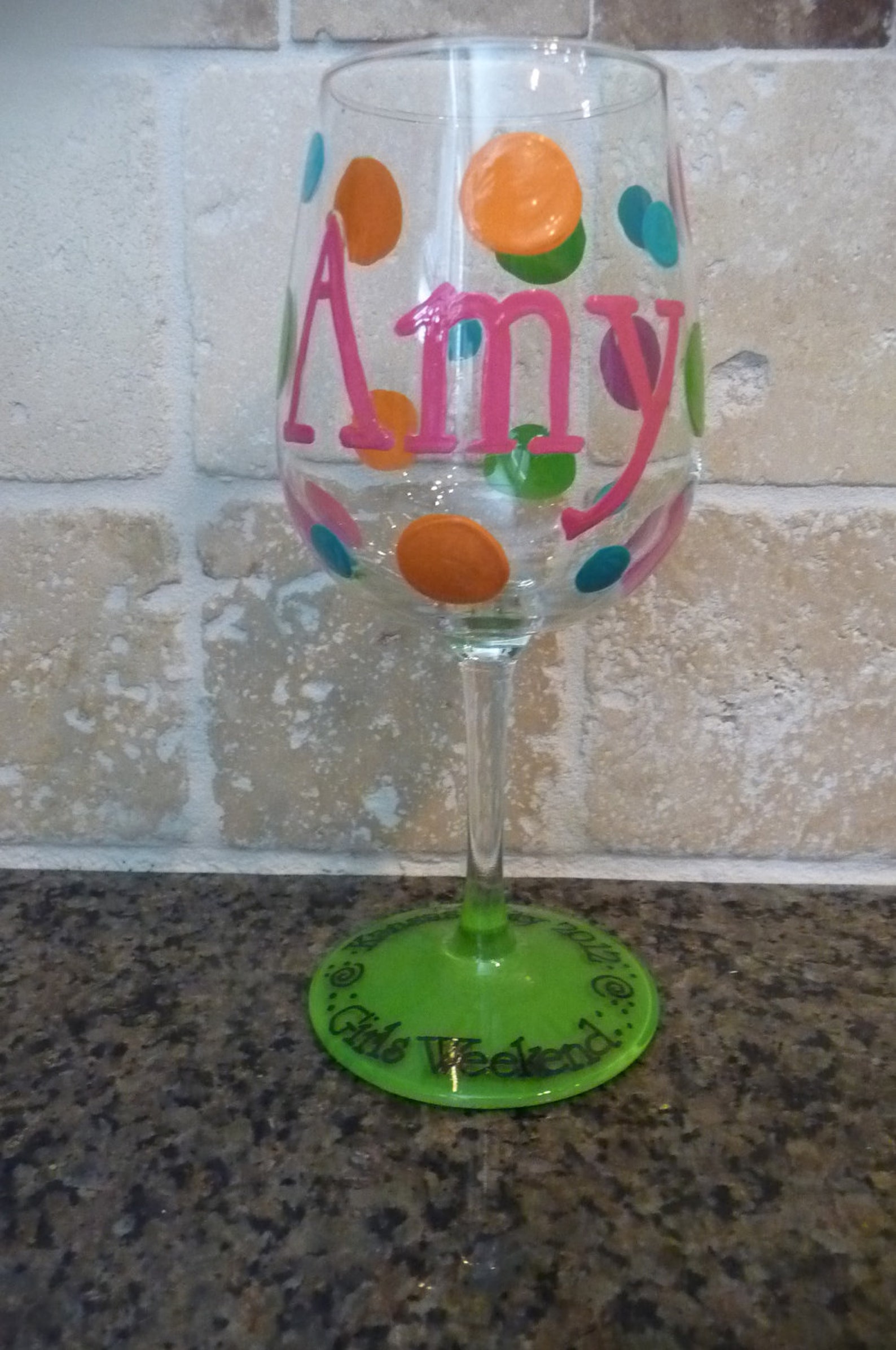 Girl's Weekend Handpainted and Personalized Wine Glasses - Etsy